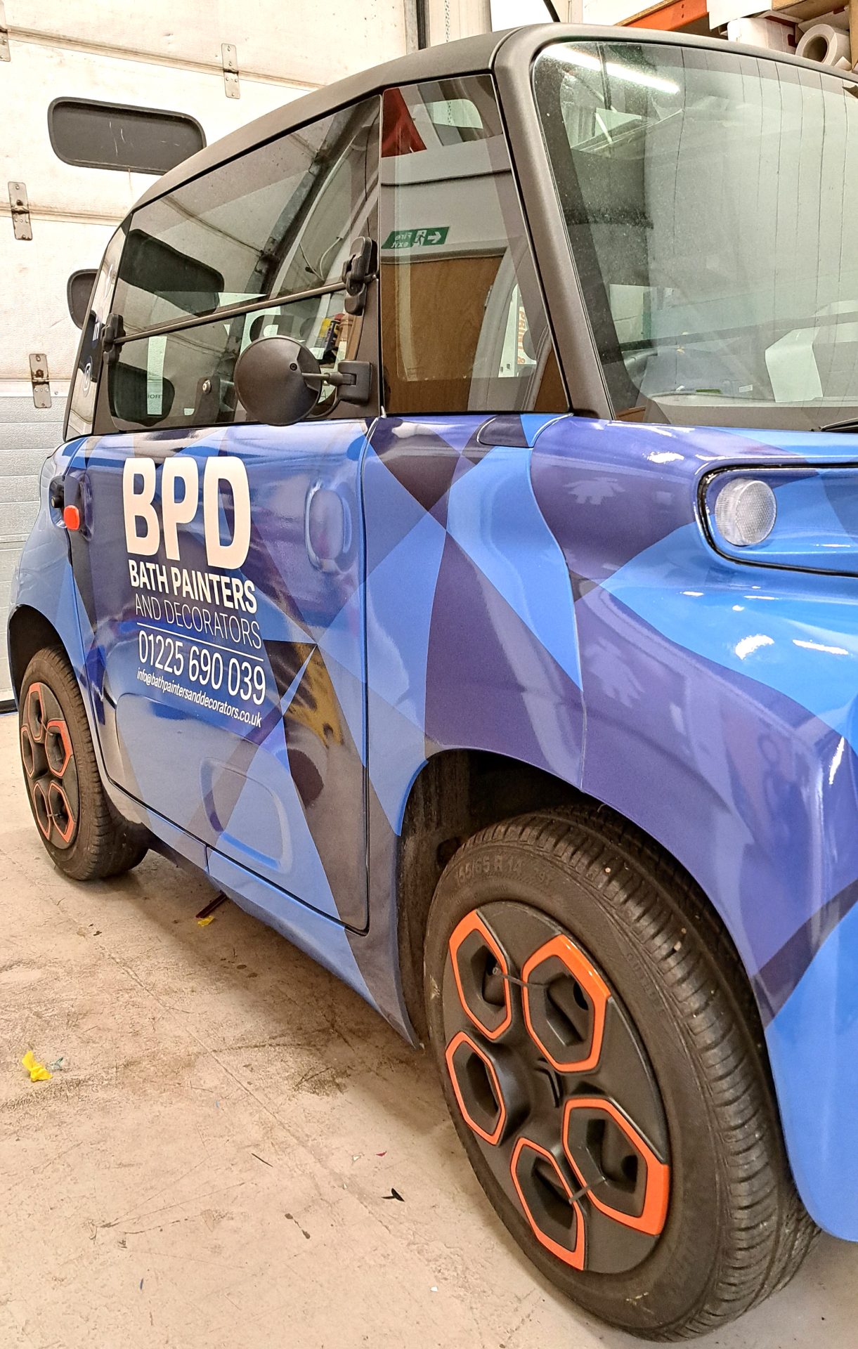Minuteman Press Bath tackles unusual car wrap project with Drytac Polar ...